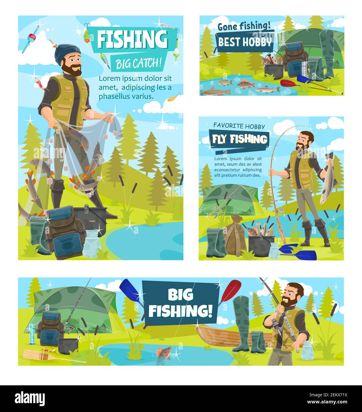 Anglers boat Stock Vector Images - Alamy