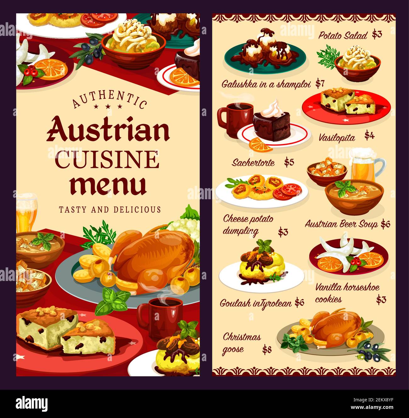 Austrian chicken Stock Vector Images - Alamy