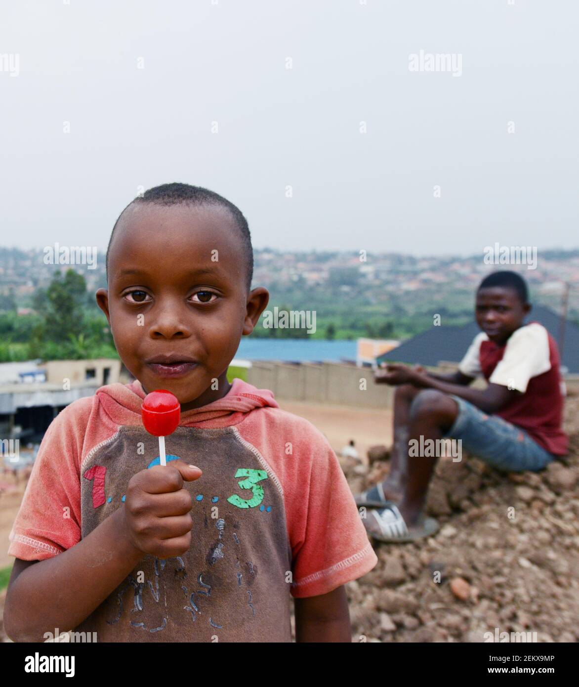 Rwandan children in their village Stock Photo - Alamy