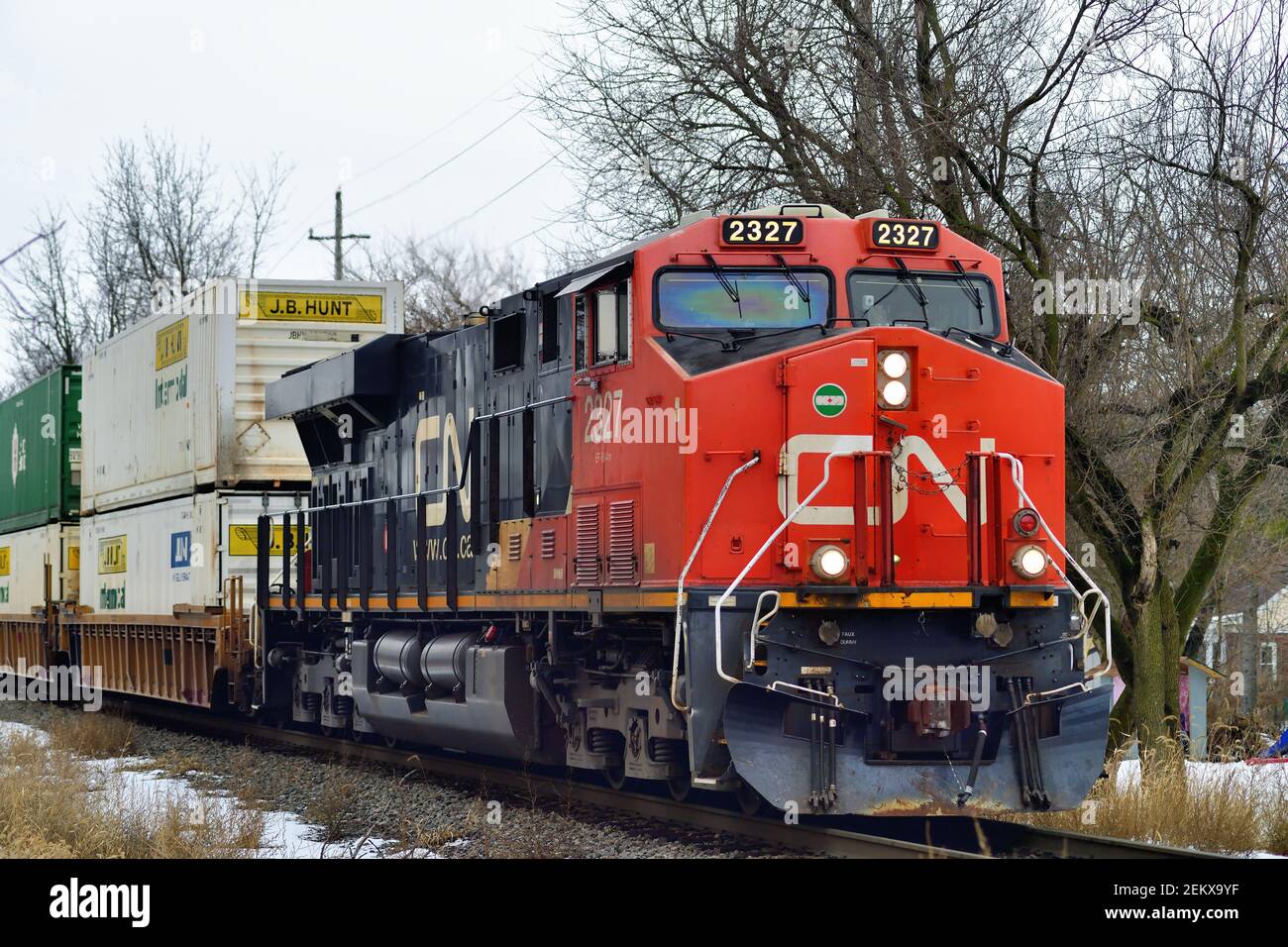 Cn intermodal train hi-res stock photography and images - Alamy