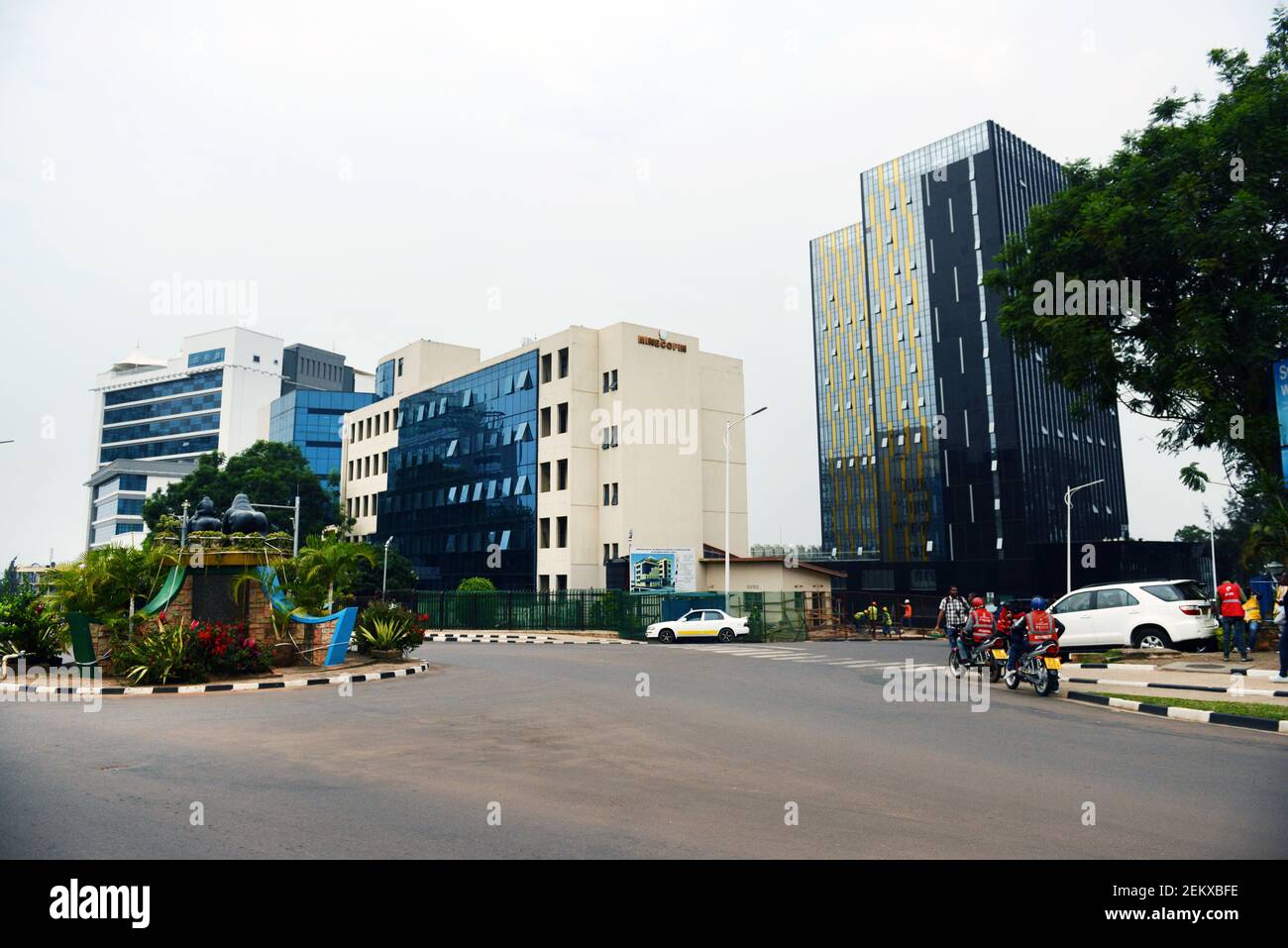 New modern buildings in Kigali's city center Stock Photo - Alamy