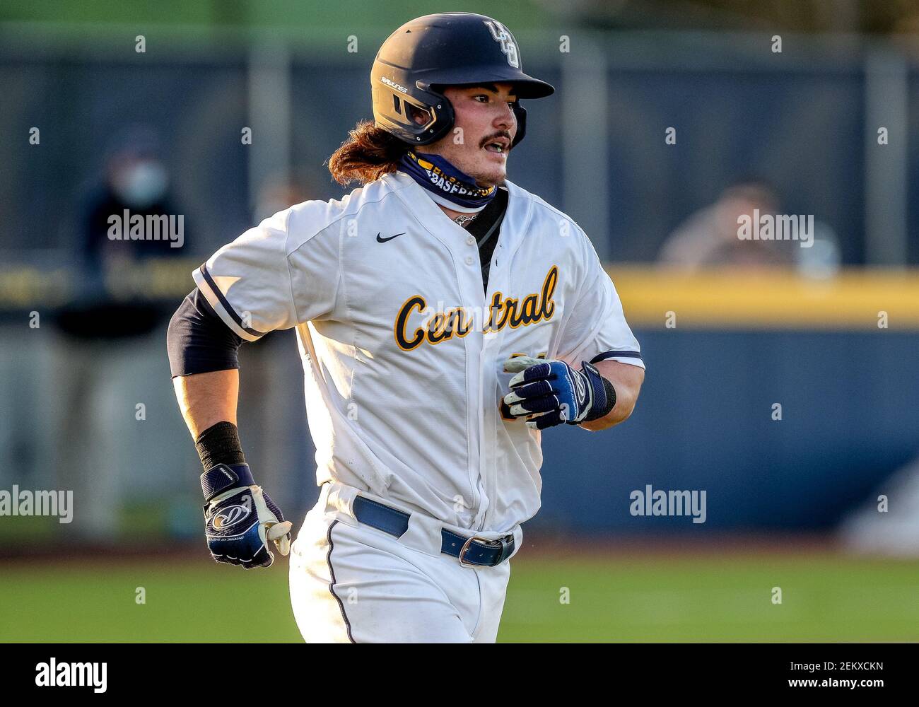 Edmond, OK, USA. 23rd Feb, 2021. Central Oklahoma catcher/infielder ...