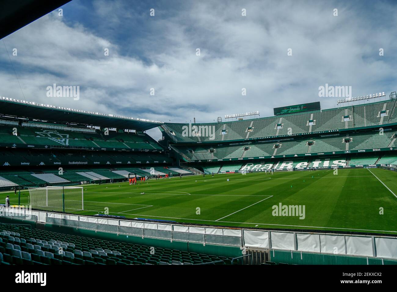 Real Betis stadium view during the La Liga match between Real Betis and ...