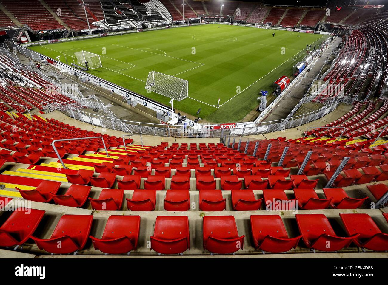 ALKMAAR, 01-11-2020 , AFAS Stadion, Stadium of AZ, Dutch Eredivisie ...