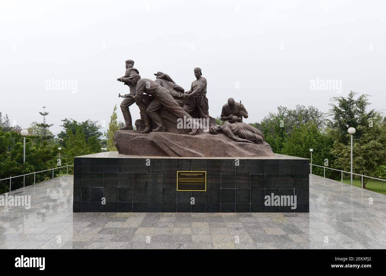 Sculpture outside the Campaign Against Genocide Museum in Kigali ...