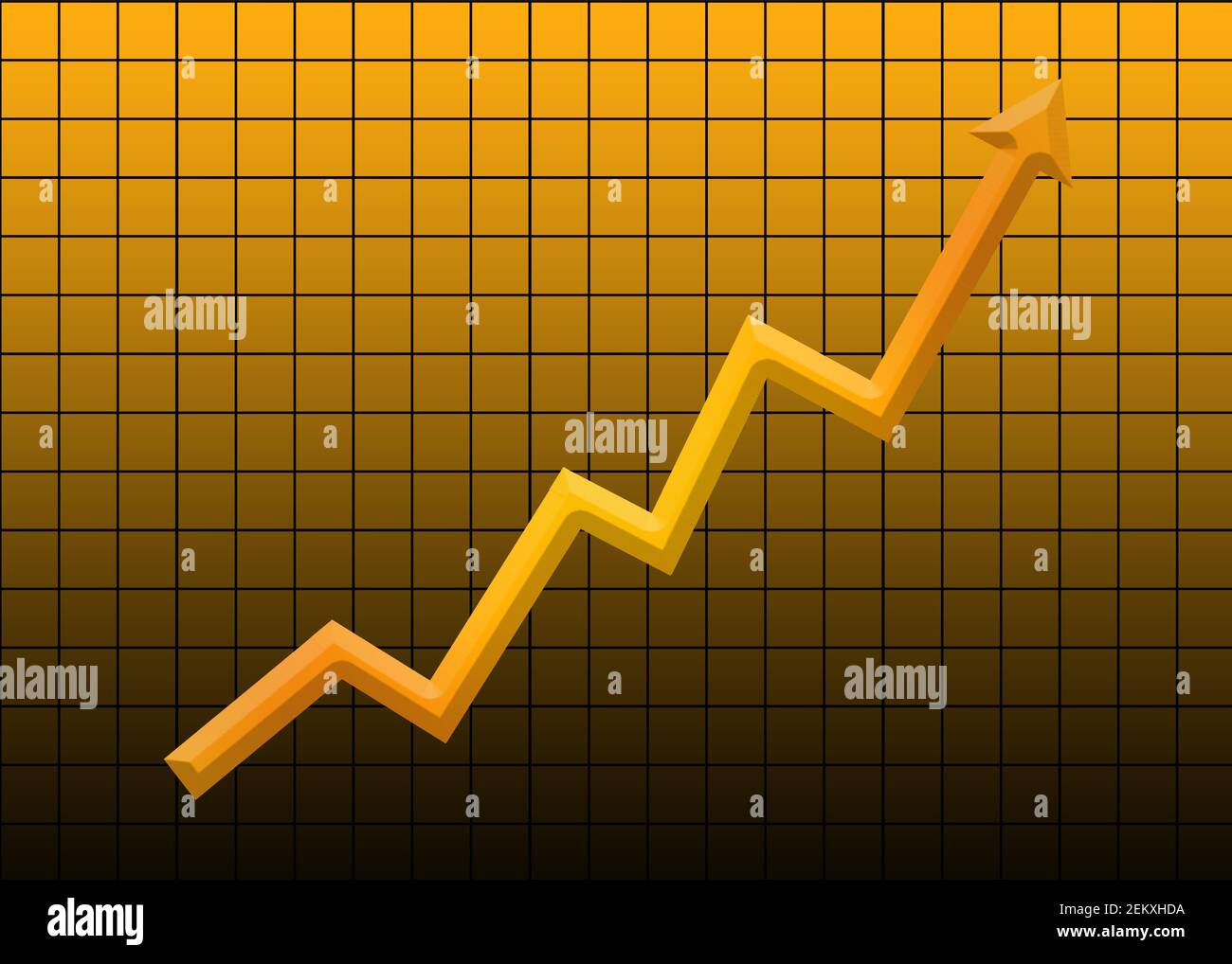 Upward arrow graph hi-res stock photography and images - Alamy
