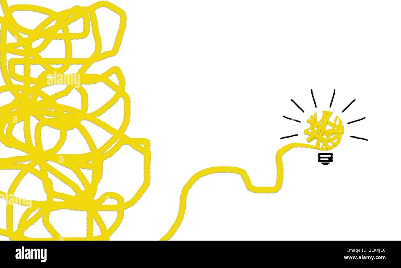 Finding the solution Concept. chaos complicated tangle, to the way of ...