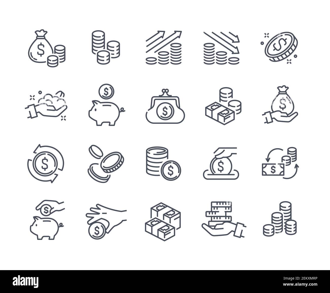Banking icons set related Stock Vector Images - Alamy