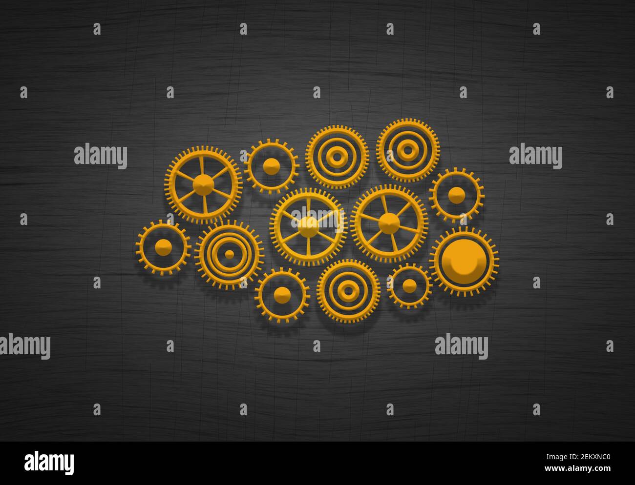 Mechanical gear background template hi-res stock photography and images ...
