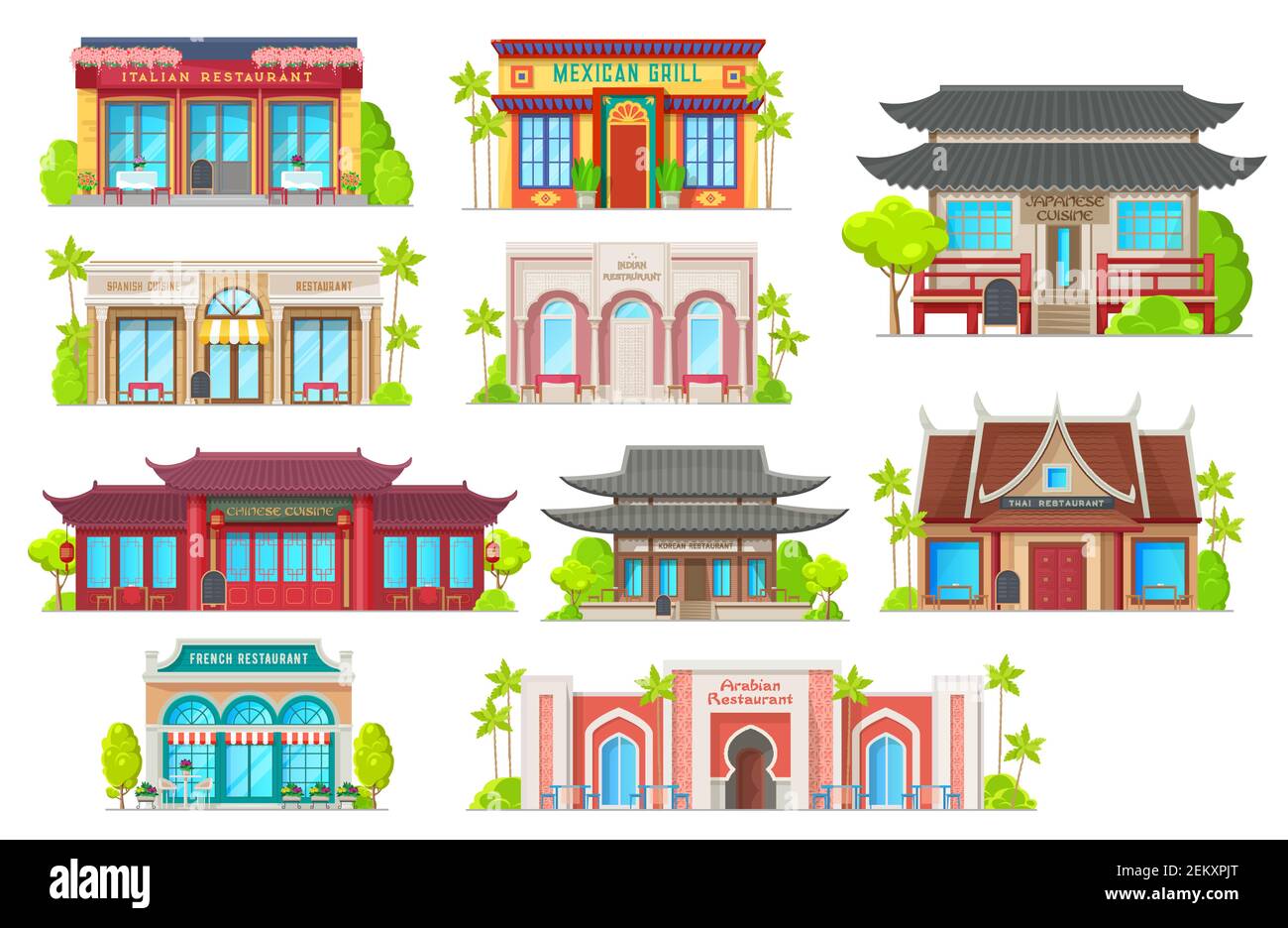 Traditional thai style buildings Stock Vector Images - Alamy