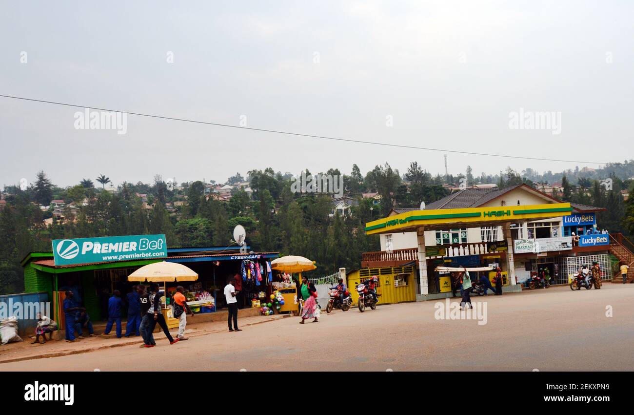 Hashi petrol station in Kigali, Rwanda Stock Photo - Alamy