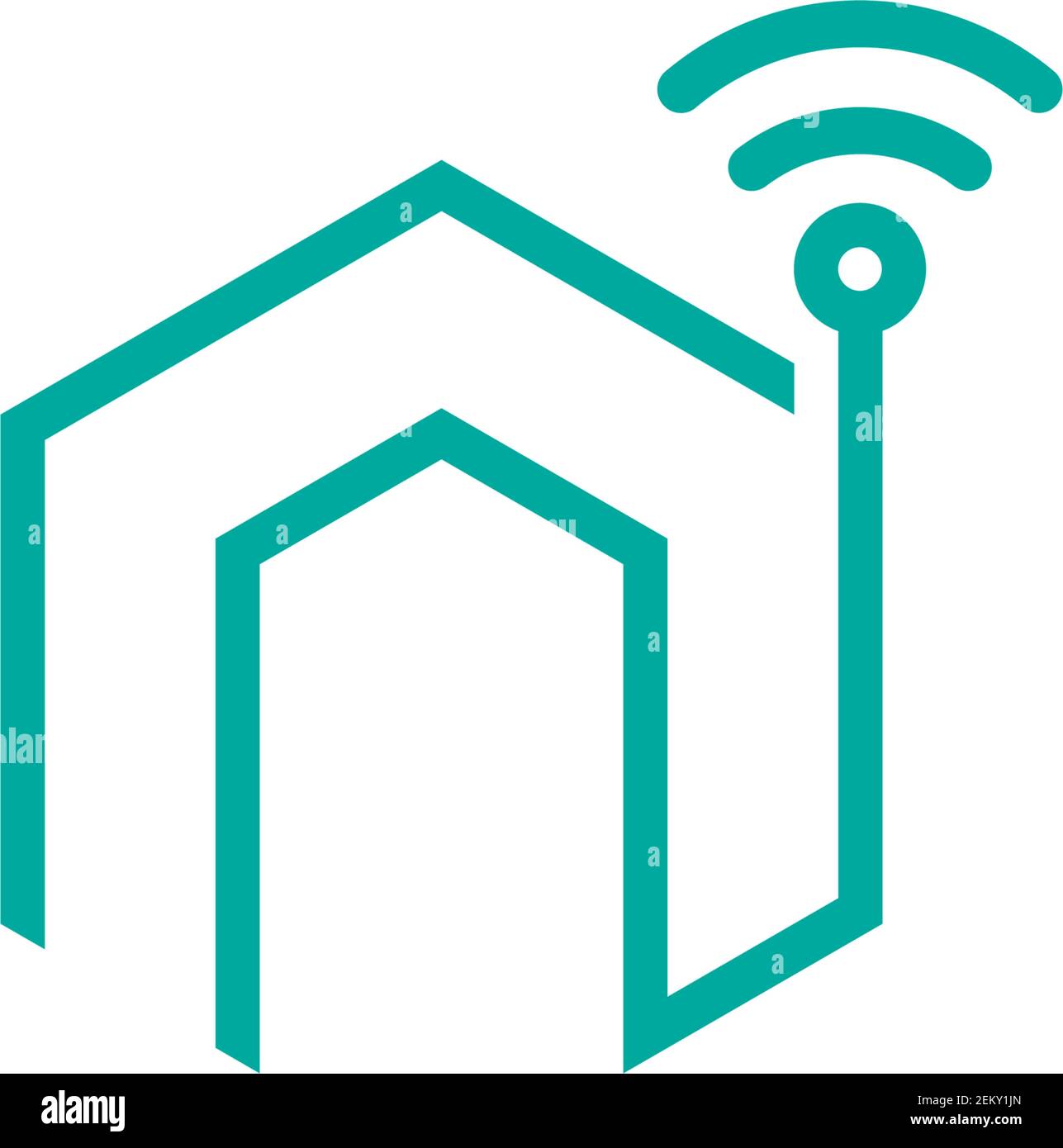 Smart home logo Cut Out Stock Images & Pictures - Alamy