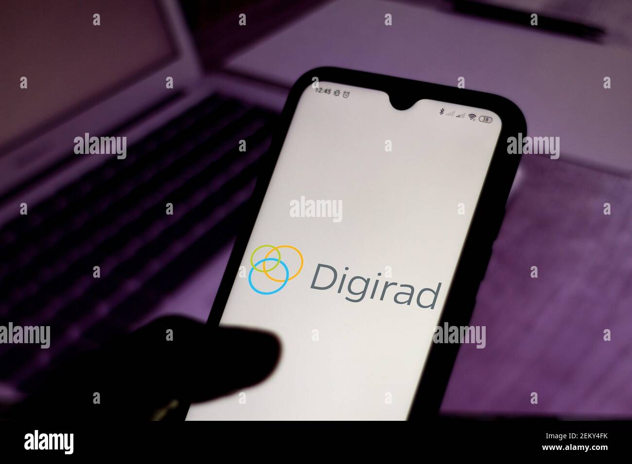 In this photo illustration the Digirad Corporation logo seen displayed ...