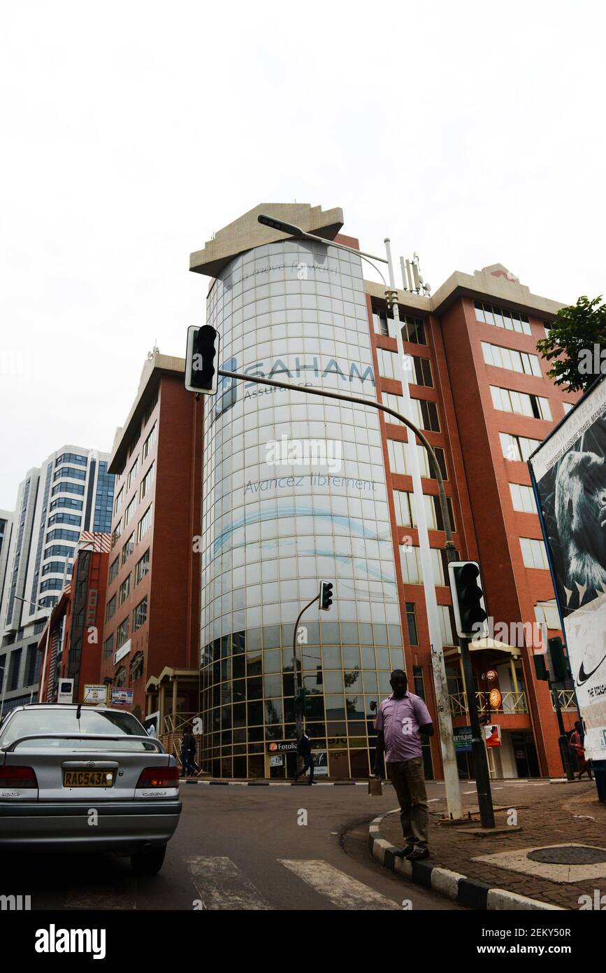 New modern buildings in Kigali's city center Stock Photo - Alamy