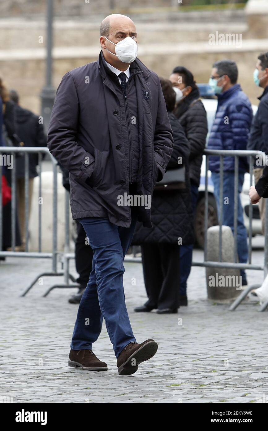 The president of Lazio Region and secretary of Democratic Party Nicola ...
