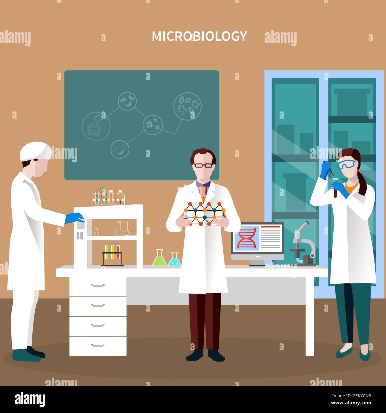Microbiology Lab Cartoon