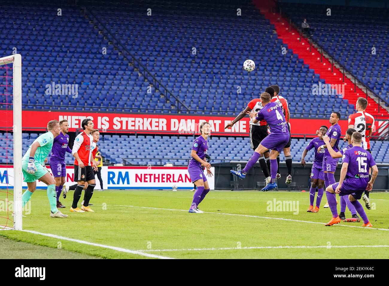 ROTTERDAM - 08-11-2020, Feijenoord stadium de Kuip, Dutch eredivisie ...