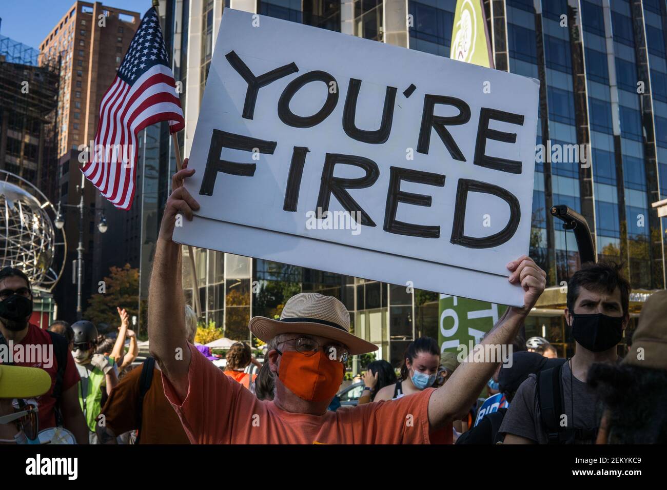 November 7, 2020 - New Yorkers celebrate Joe Biden's victory over ...