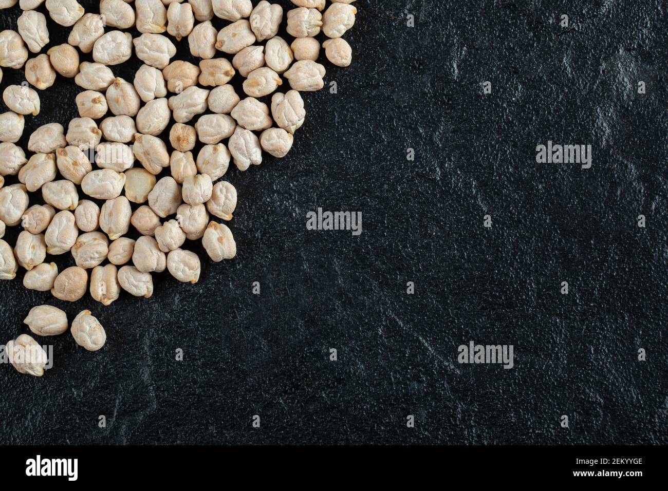 Many white color of uncooked beans isolated in studio Stock Photo - Alamy