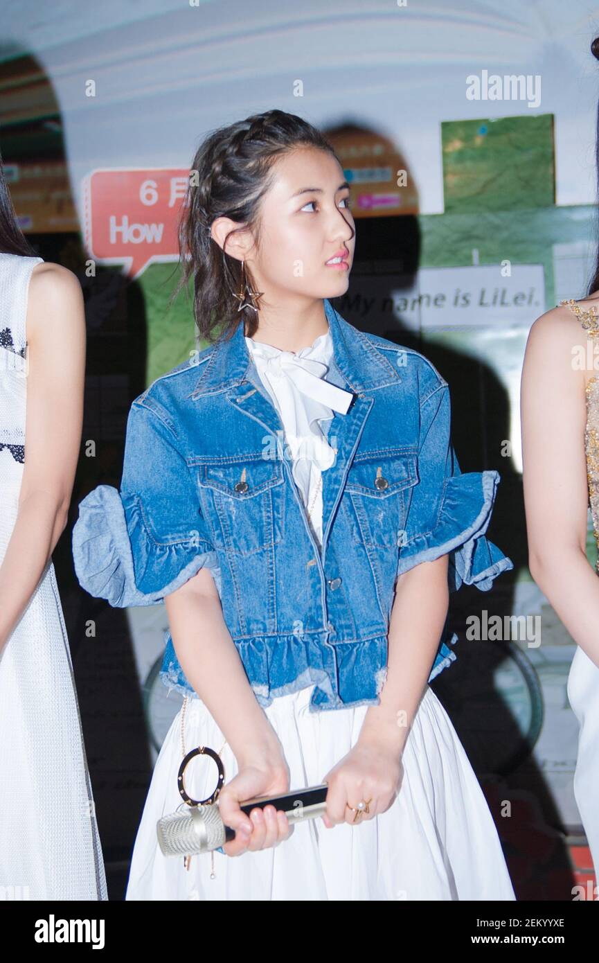 --File--Chinese actress Zhang Zifeng, also known as Wendy Zhang ...