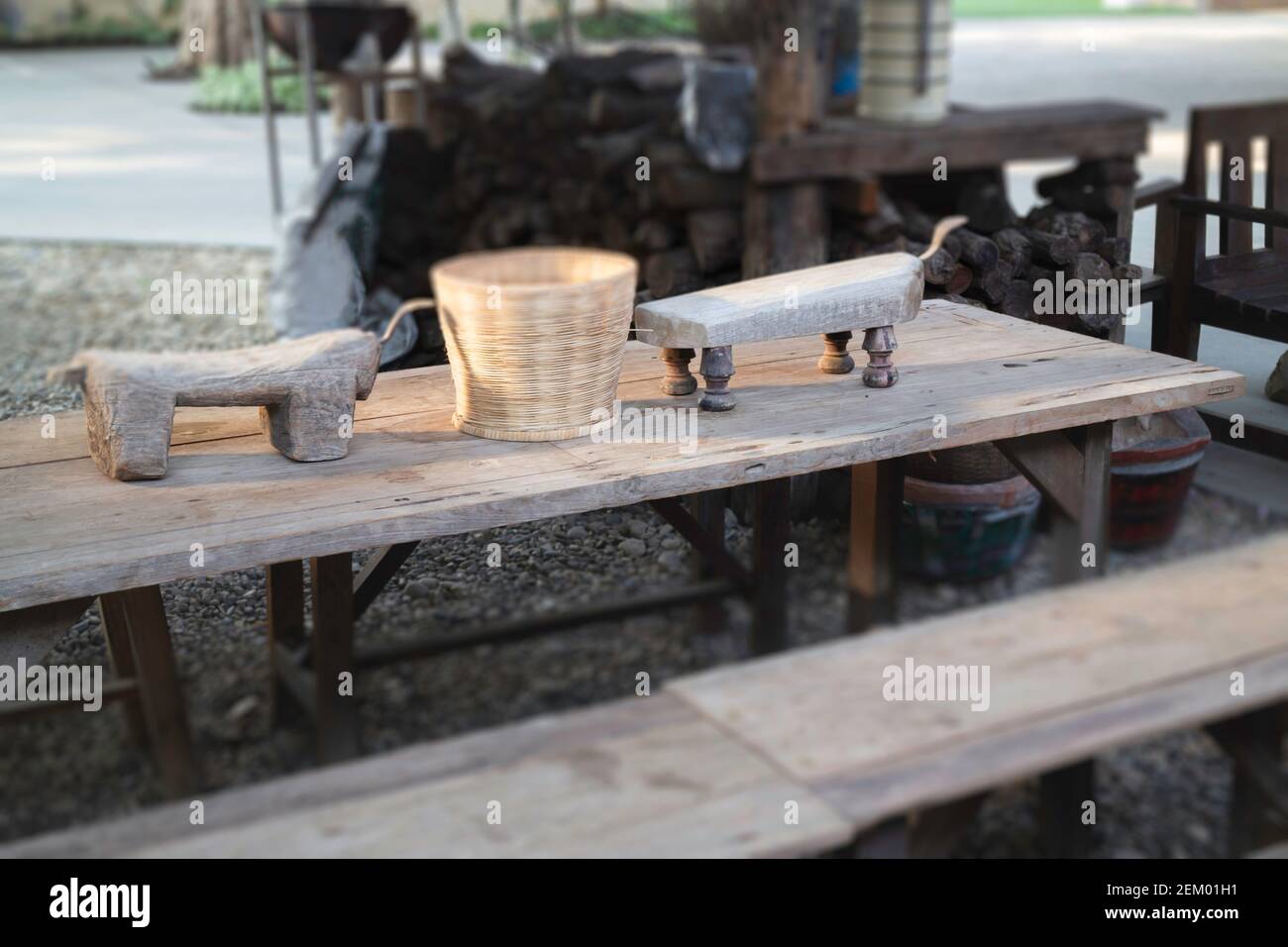 Simple resort furniture seat setting arrangement, stock photo Stock ...
