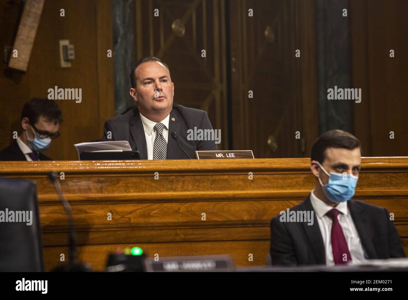 WASHINGTON, DC - NOVEMBER 10, 2020: U.S. Senator Mike Lee of Utah ...