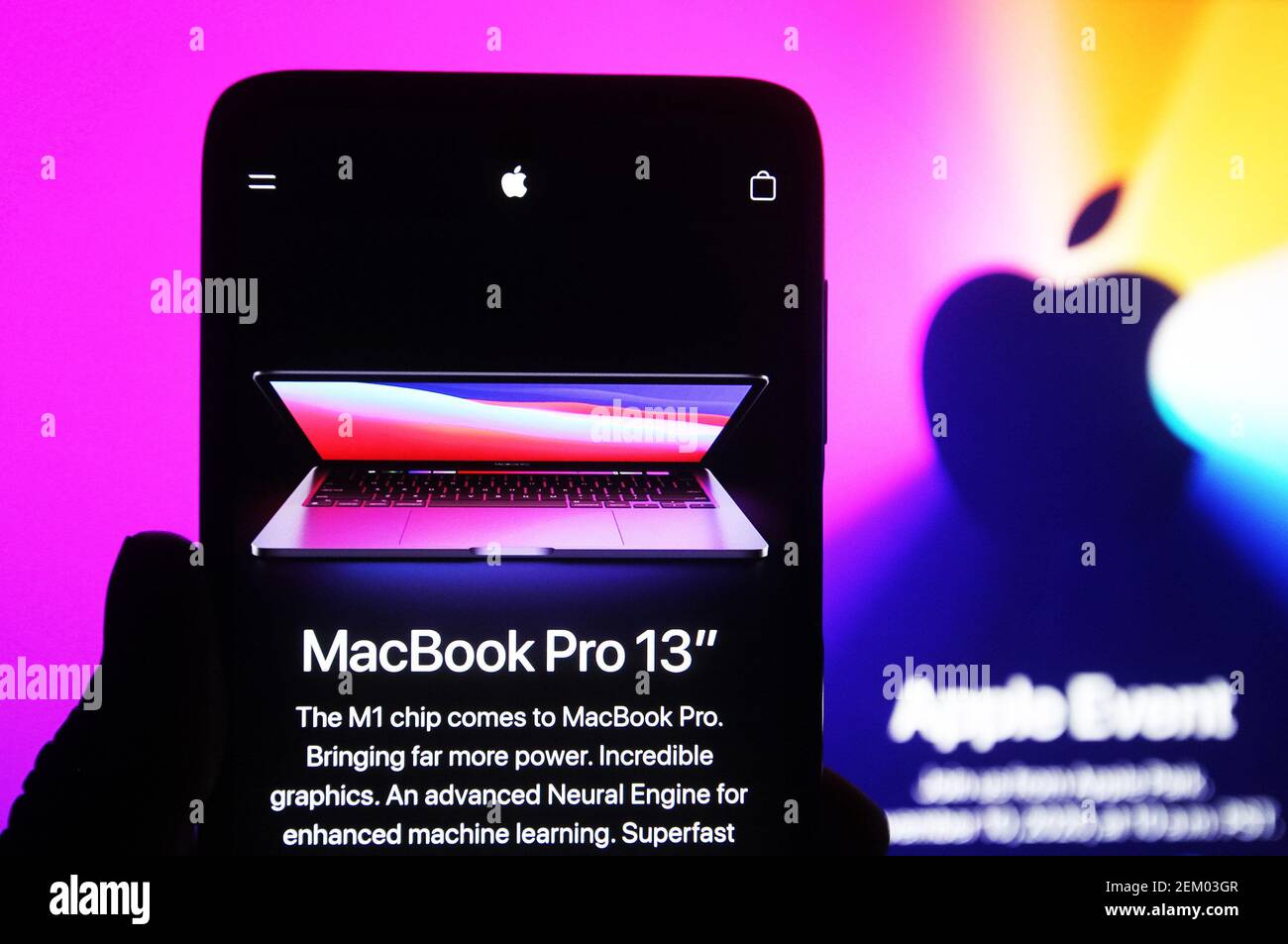 In this photo illustration the new MacBook Pro 13" computer seen on a ...