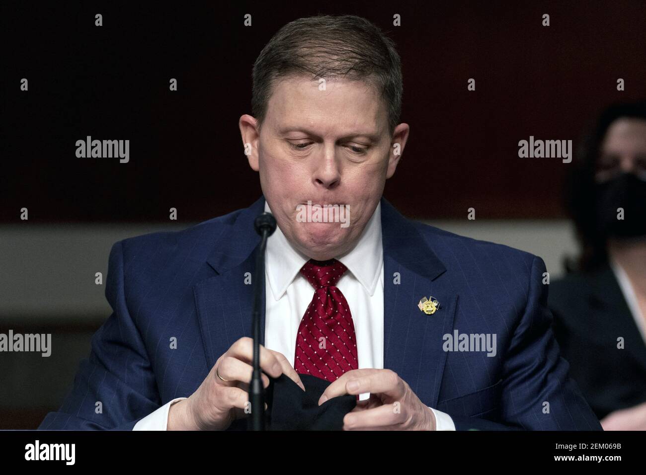 Former U.S. Capitol Police Chief Steven Sund appears before a Senate ...