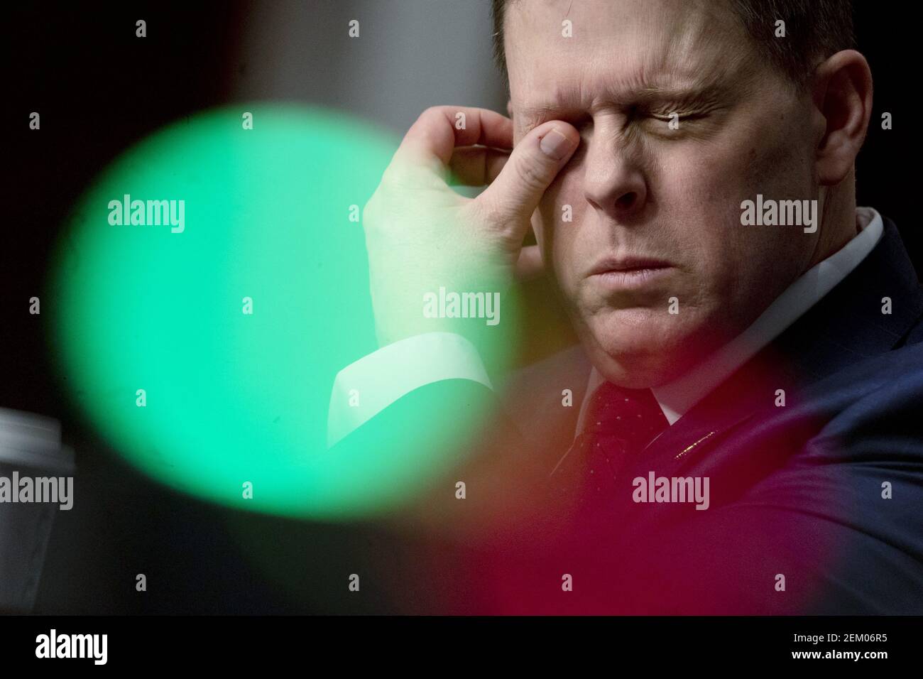 Former U.S. Capitol Police Chief Steven Sund appears before a Senate ...