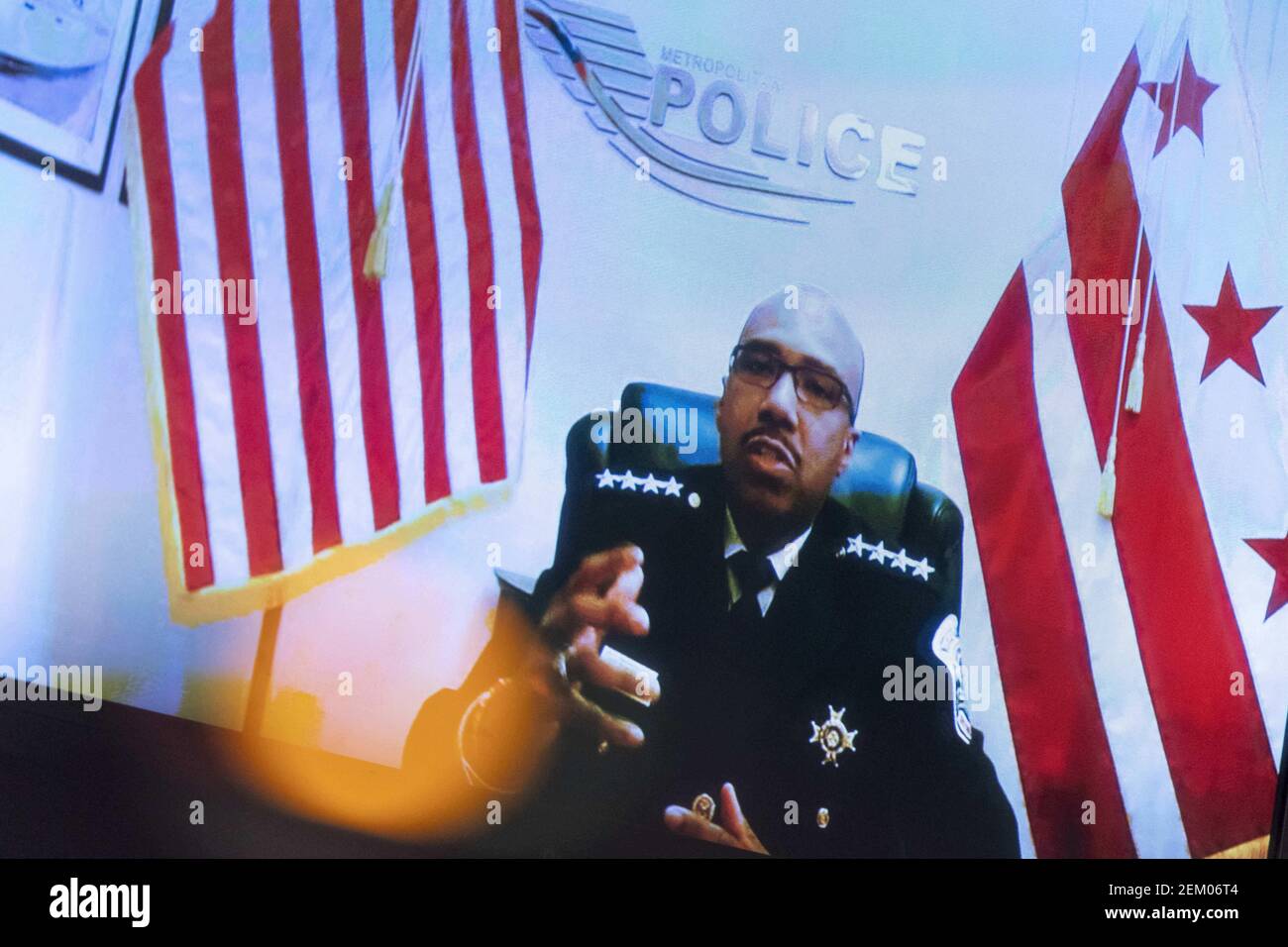 Dc metropolitan police department chief robert contee hi-res stock ...