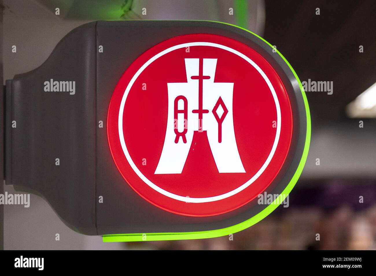 Hang Seng Bank logo seen at the bank ATM machines in Hong Kong. (Photo ...