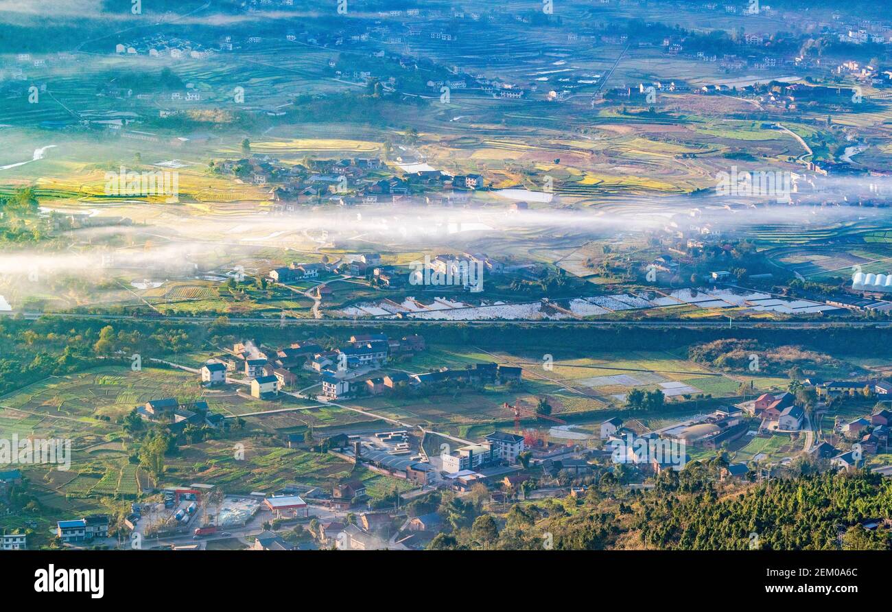 Chongqing,CHINA-Since the beginning of winter, the weather in Nanchuan ...