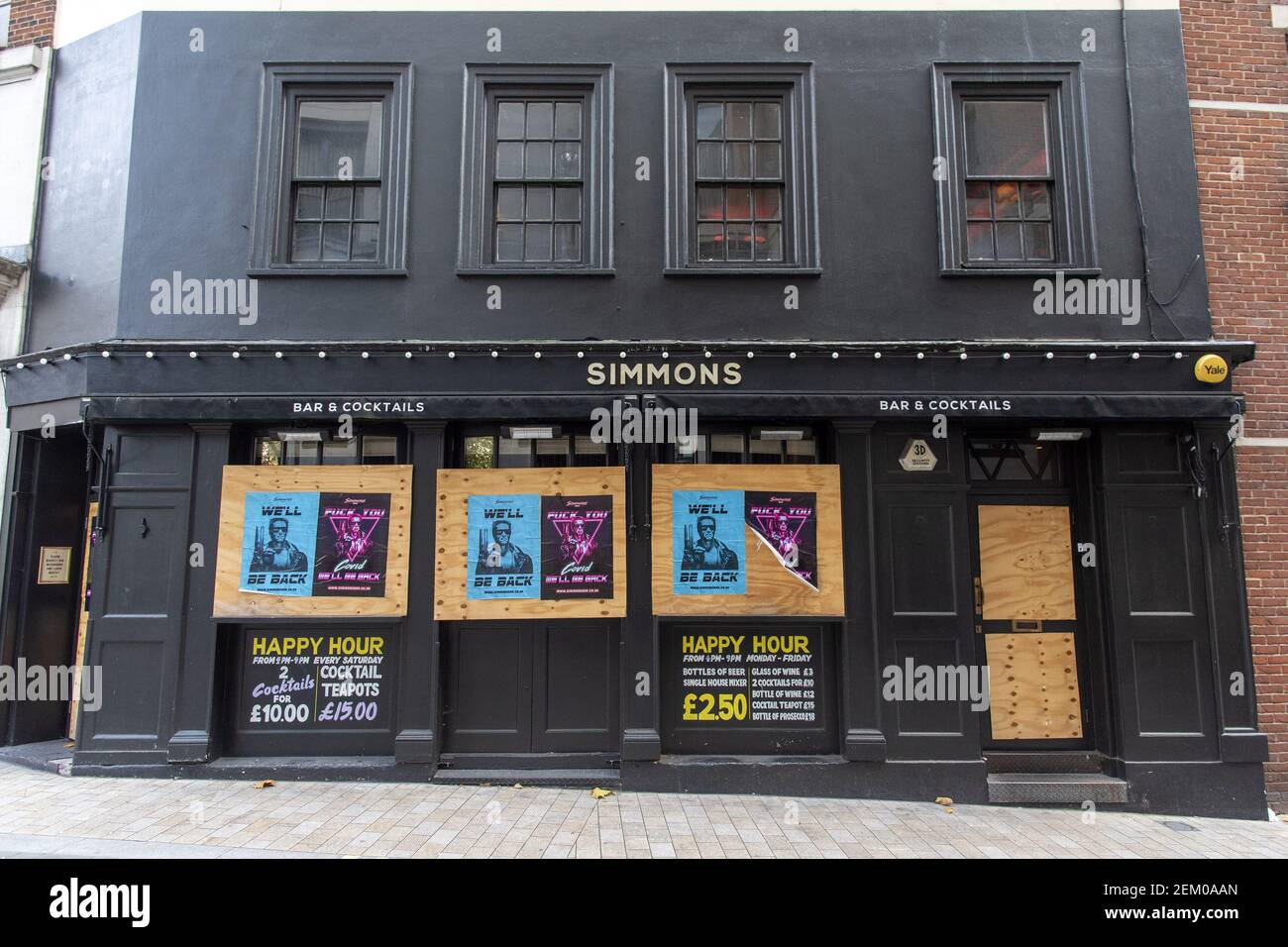 (EDITORS NOTE: Image contains profanity) Simmons Bar in Milford Lane ...