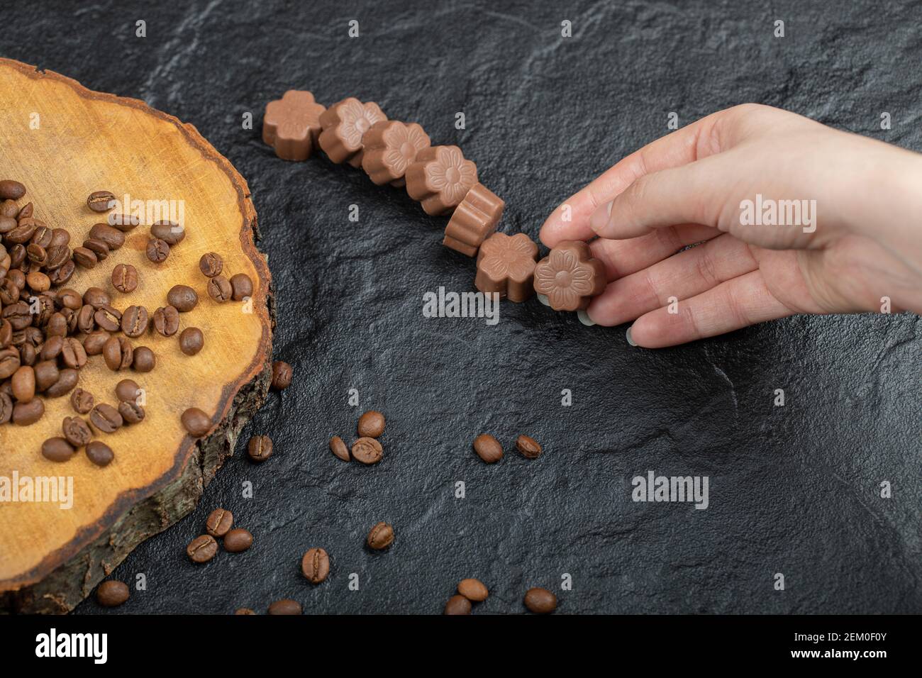 Dark chocolate woman hi-res stock photography and images - Alamy