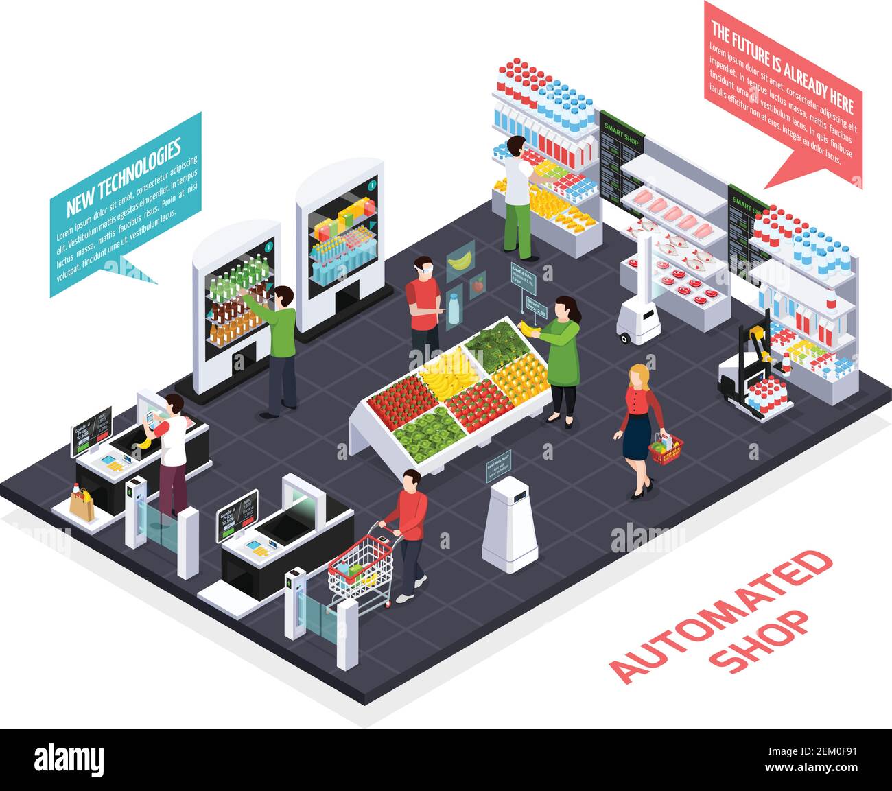 Augmented reality shelves Cut Out Stock Images & Pictures - Alamy