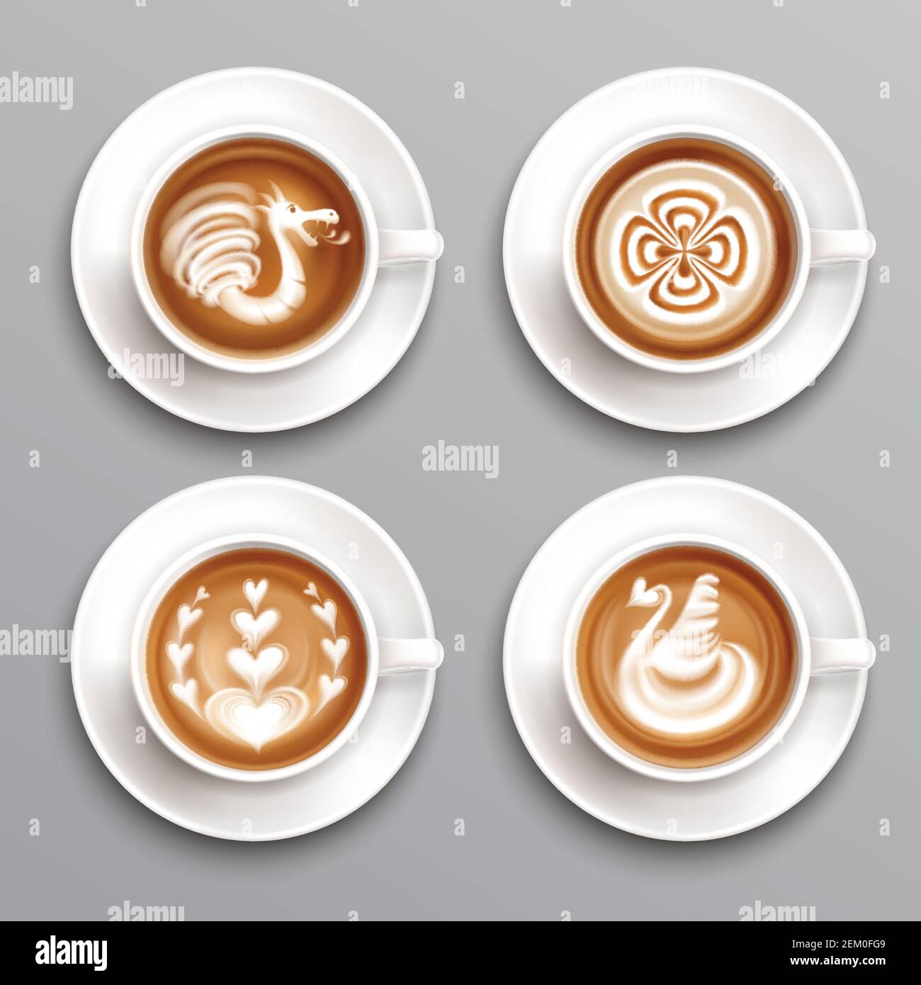 Coffee art dragon hi-res stock photography and images - Alamy