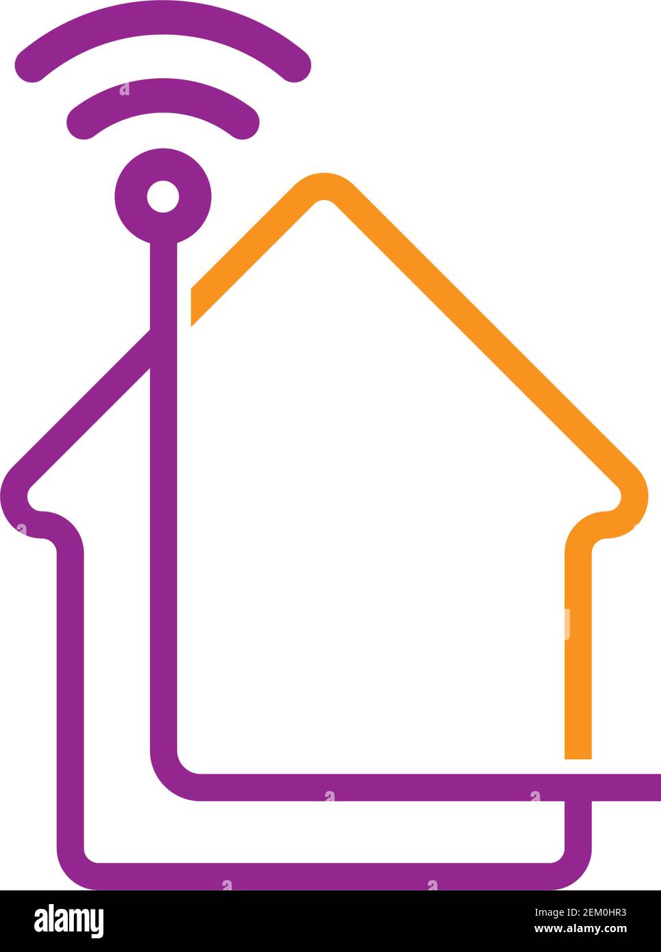 Smart Home logo icon design concept illustration Stock Vector Image ...