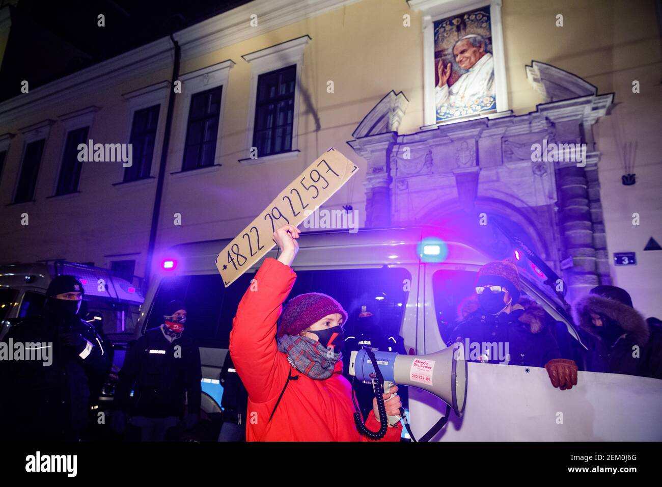 Police bullhorn hi-res stock photography and images - Alamy