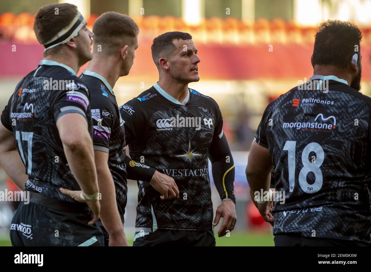 Shaun Venter of Ospreys during the Guinness PRO14 Round 6 rugby match ...