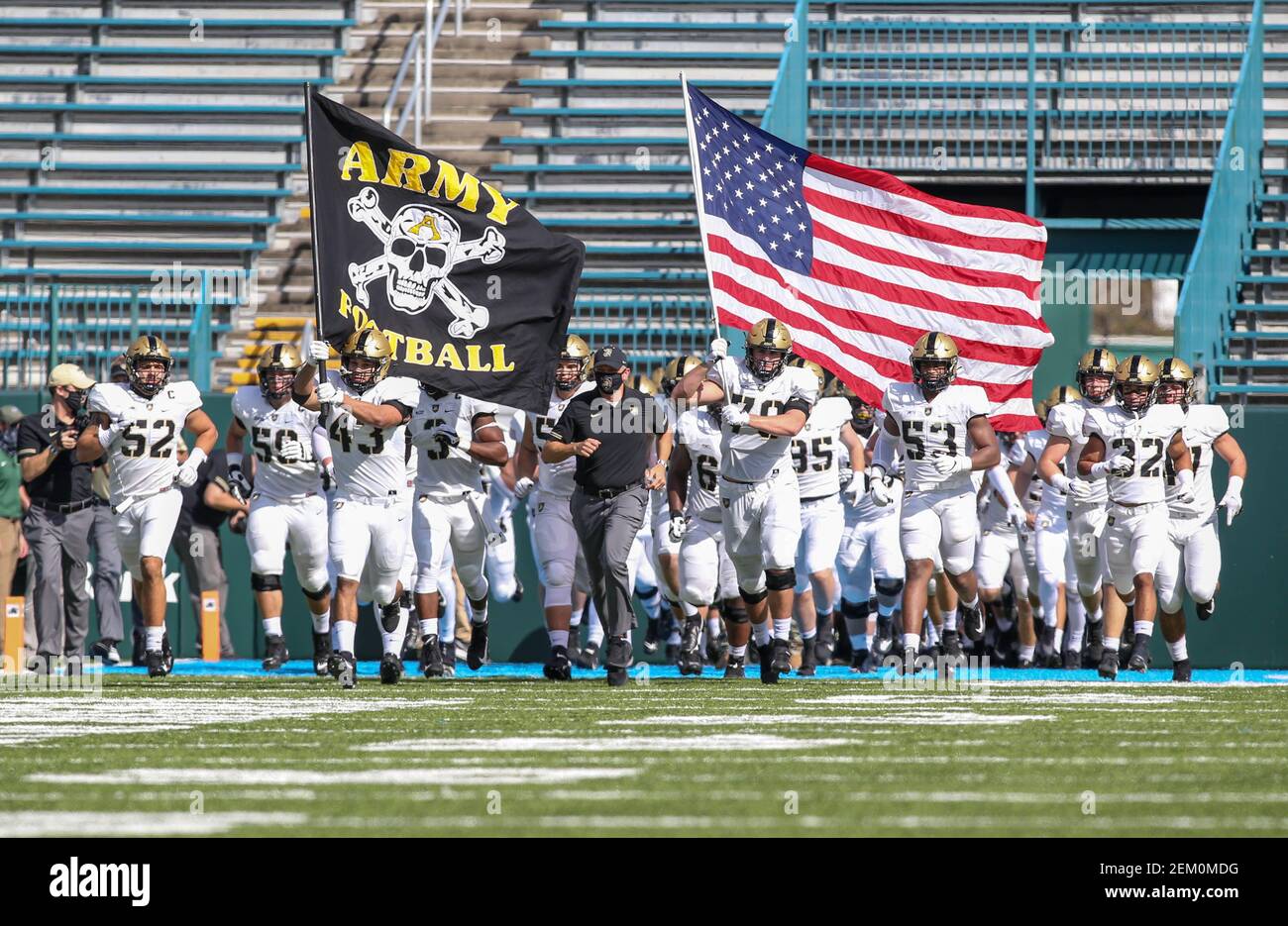 November 14, 2020: The Army Black Knights take the field before the ...