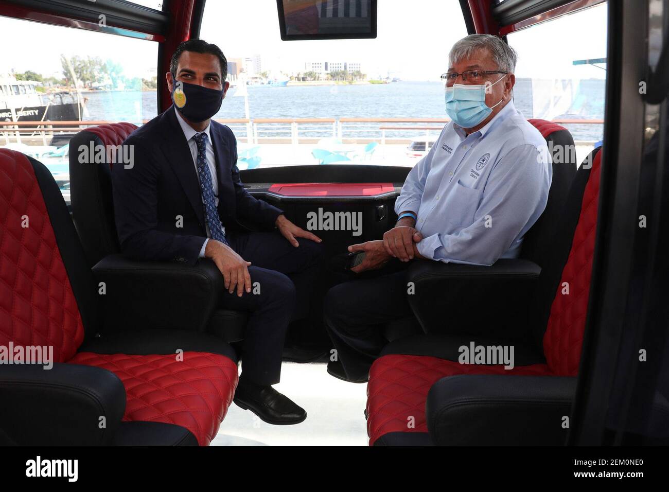 Mayor Francis Suarez and Commissioner Manolo Reyes take a ride on the ...