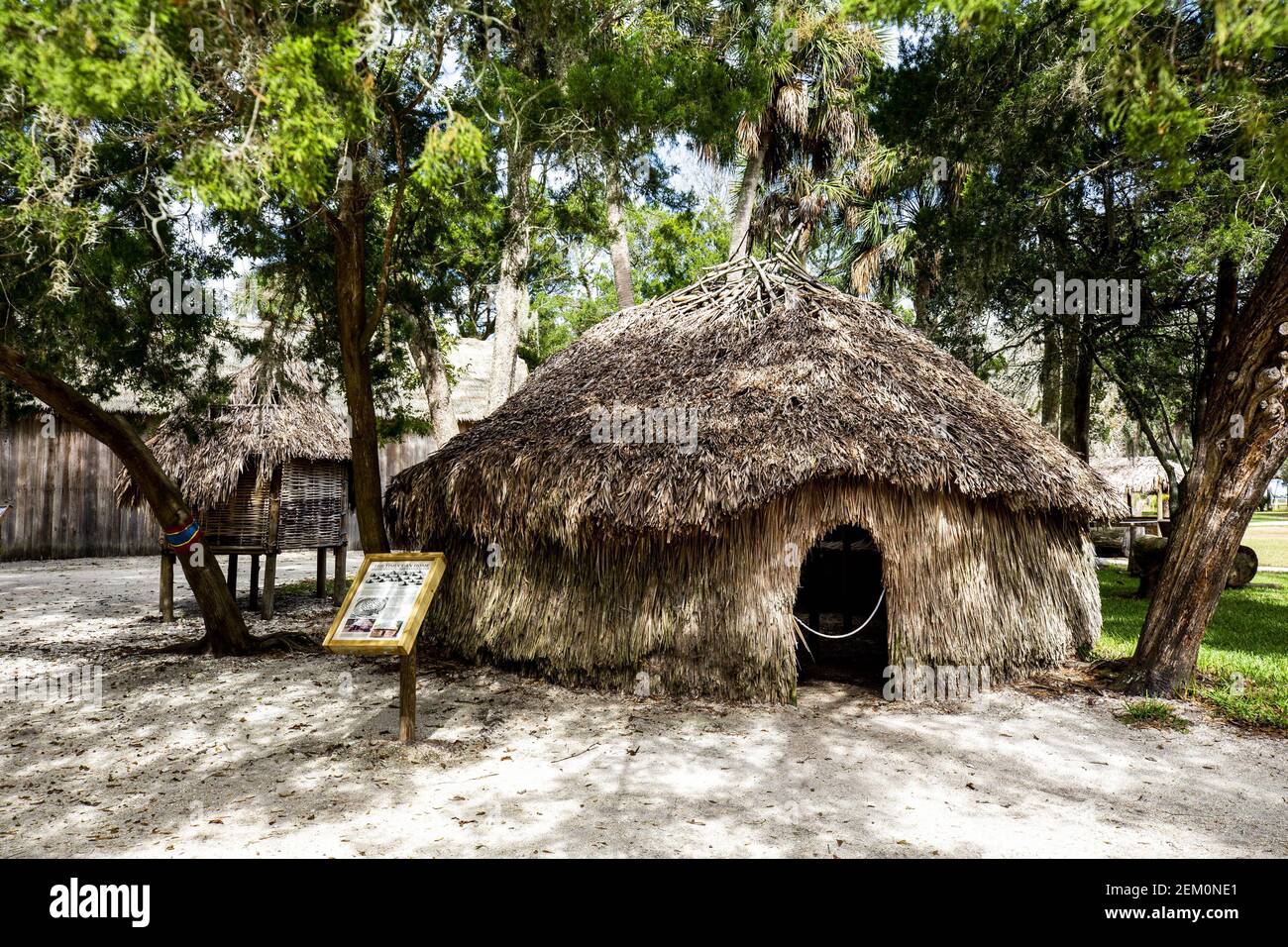 The Timucua village of Seloy is a model of how Native Americans would ...