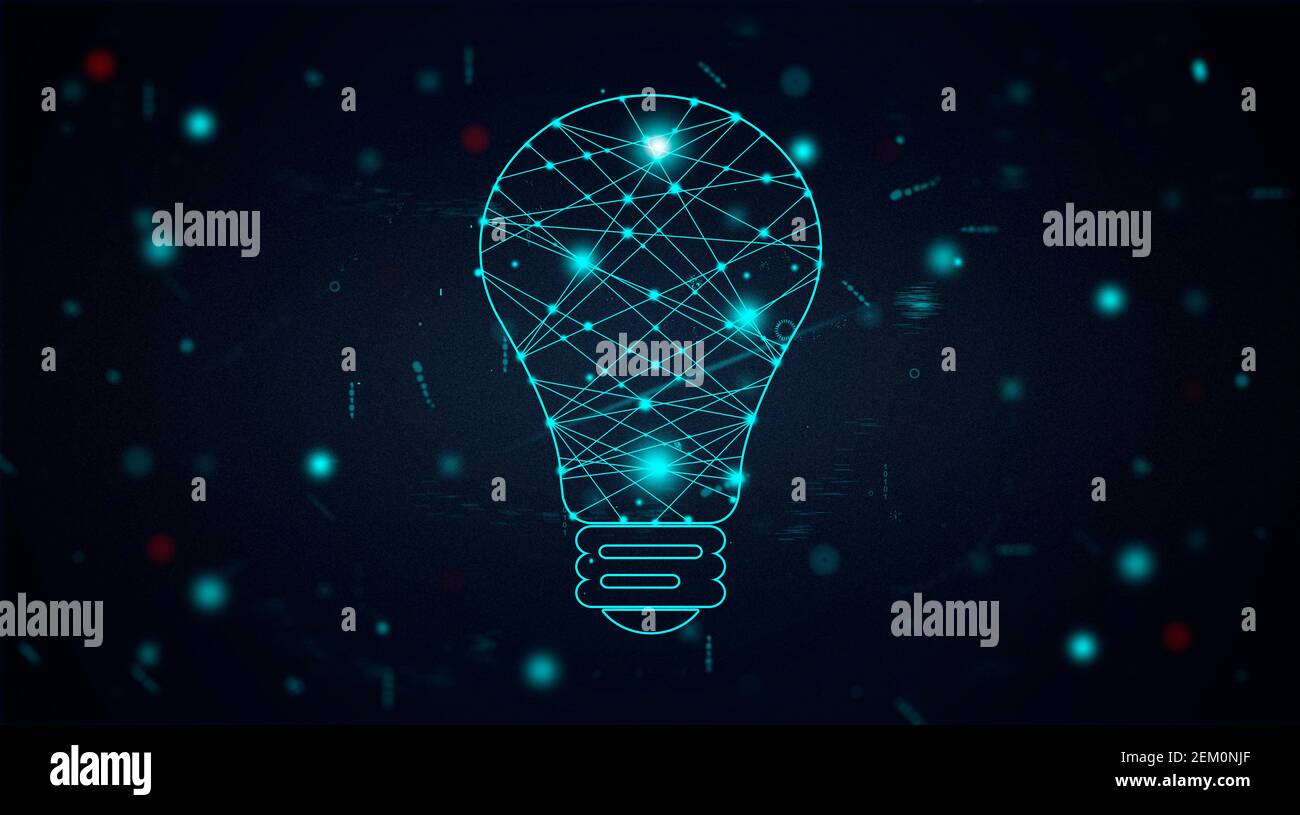 Dots connect lightbulb hi-res stock photography and images - Alamy