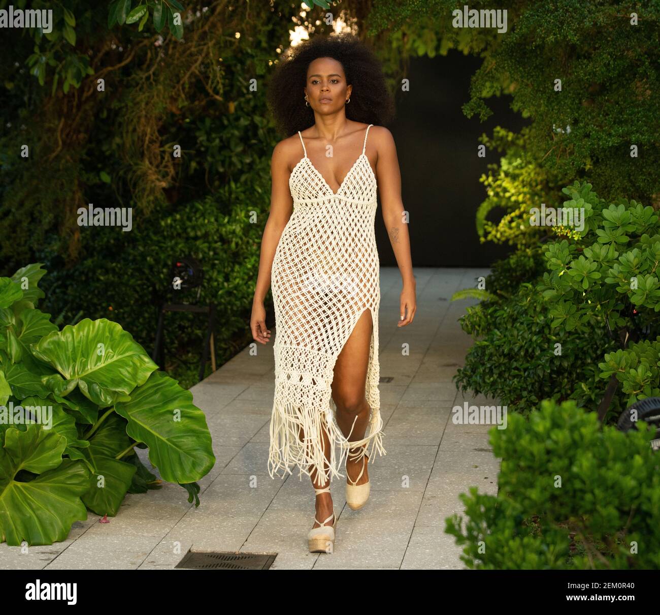 NOVEMBER 14: A Model walk the runway during the Destination Colombia ...