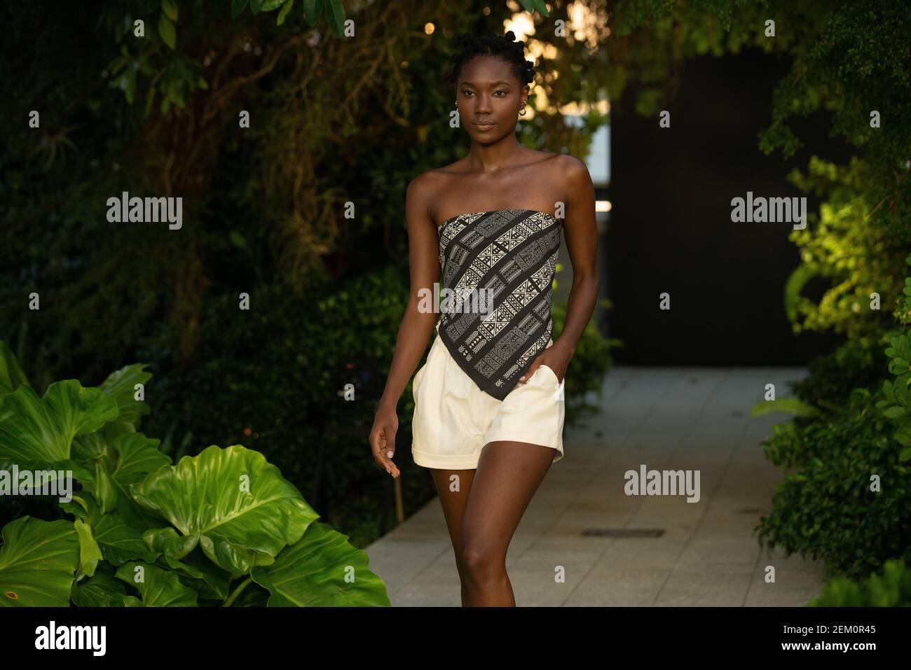 NOVEMBER 14: A Model walk the runway during the Destination Colombia ...