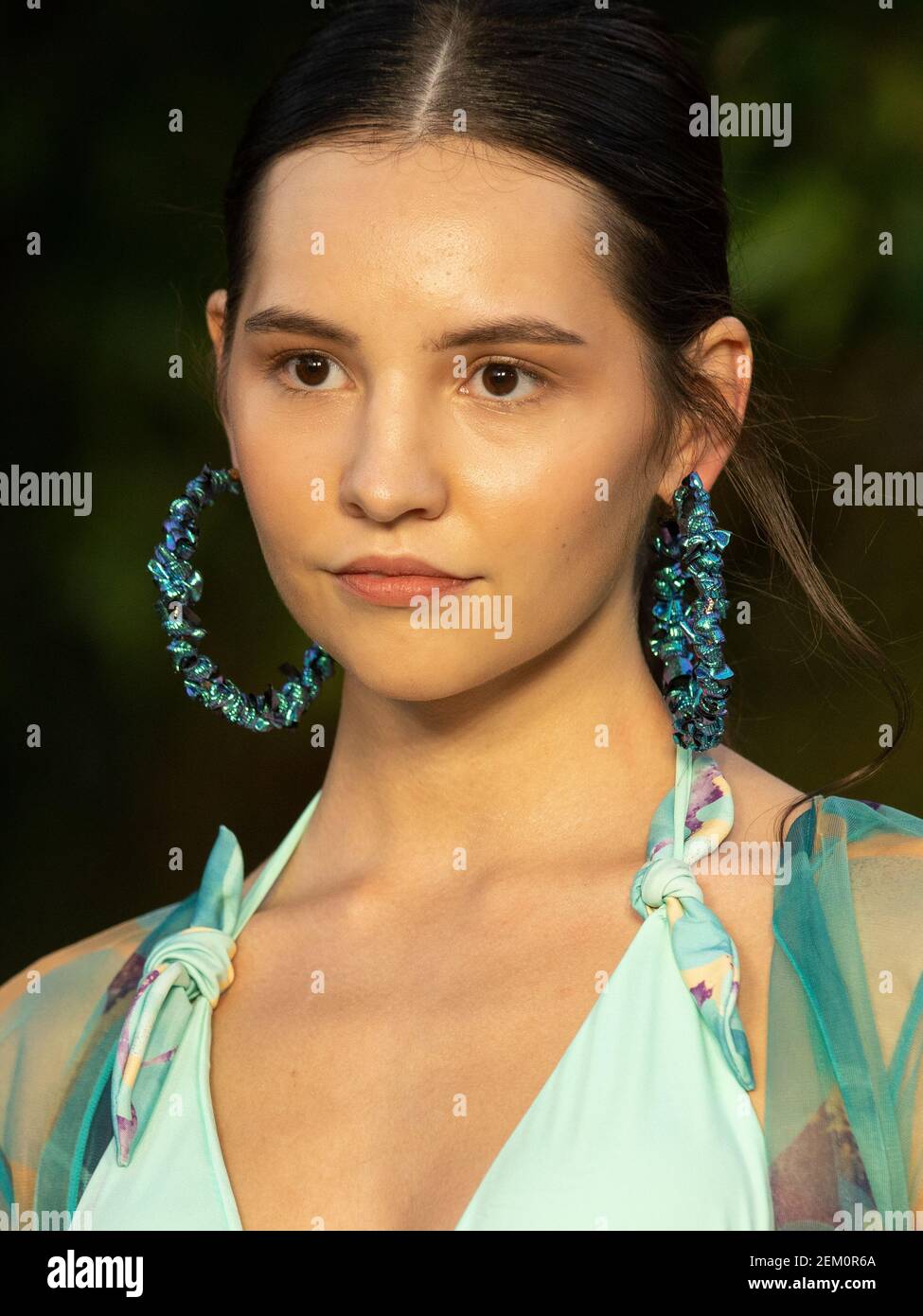 NOVEMBER 14: A Model walk the runway during the Destination Colombia ...