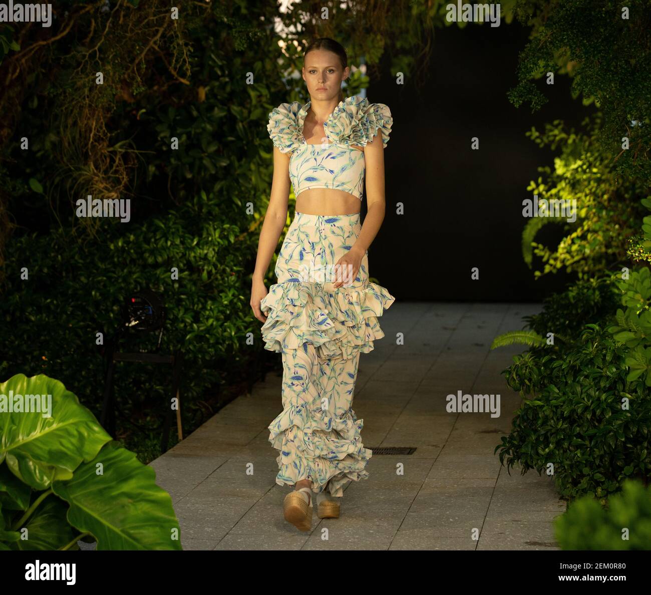 NOVEMBER 14: A Model walk the runway during the Destination Colombia ...