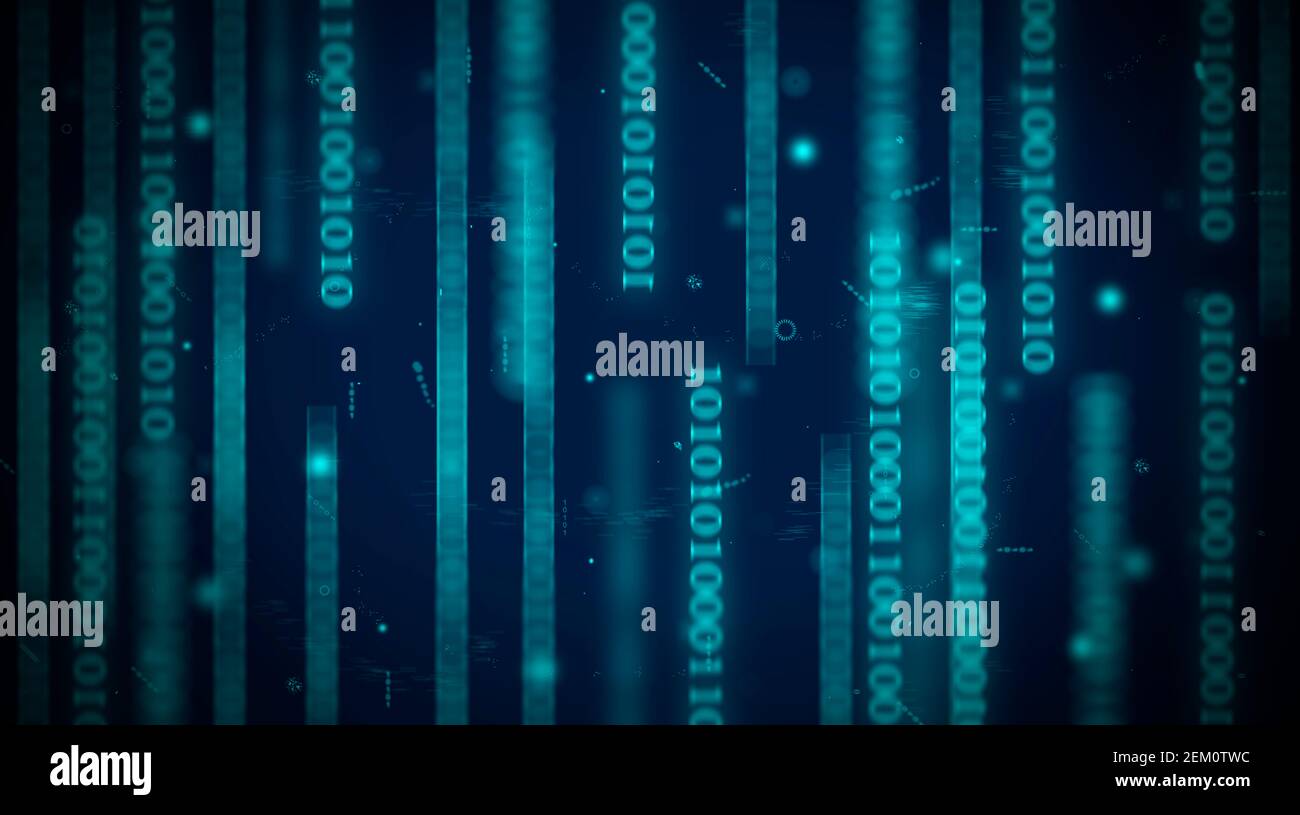 Background Technology Binary Code 01 Digital Binary Data And Secure Data Concept Matrix