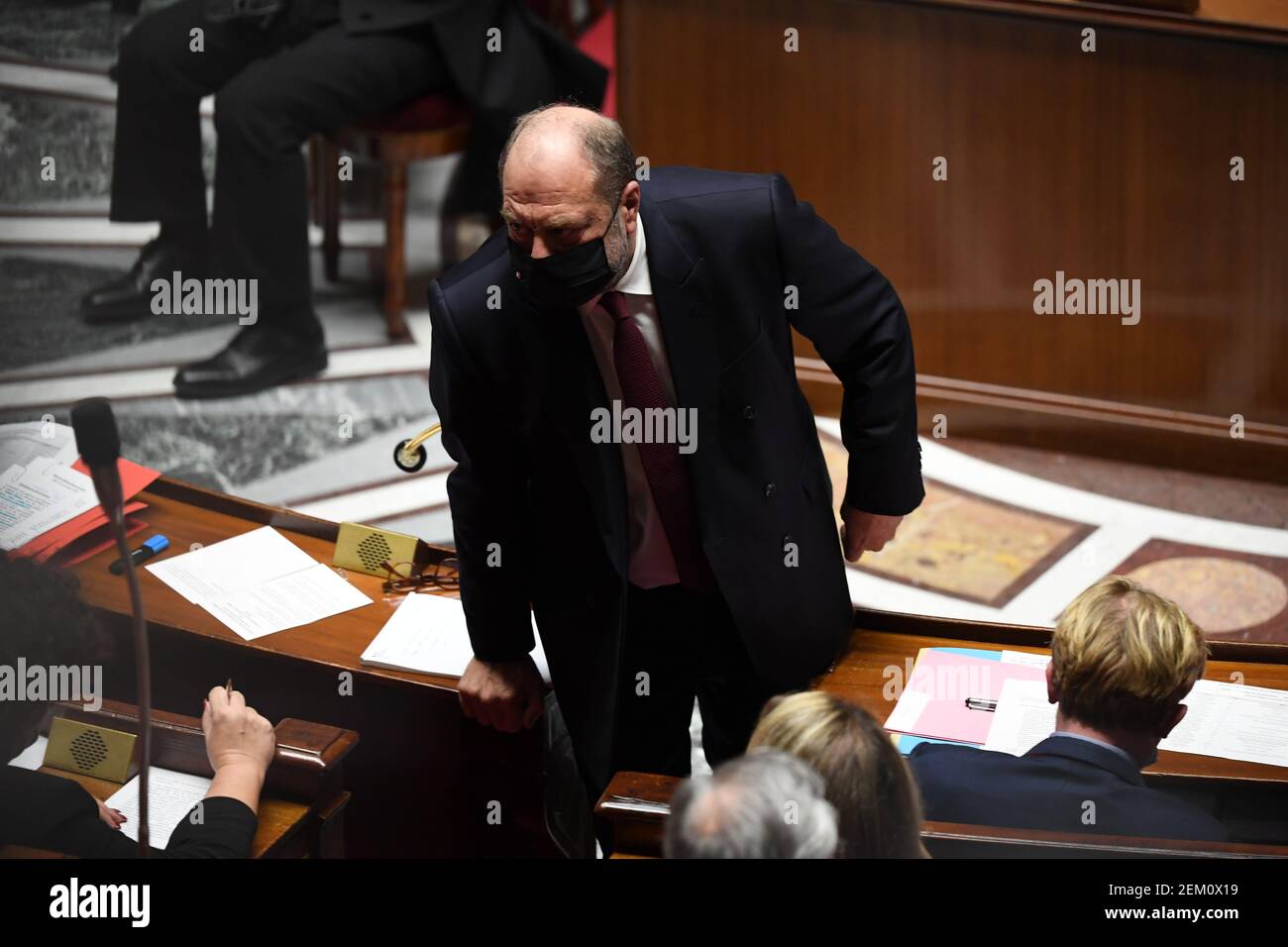 Eric Dupond Moretti Speaks During Questions Au Gouvernement