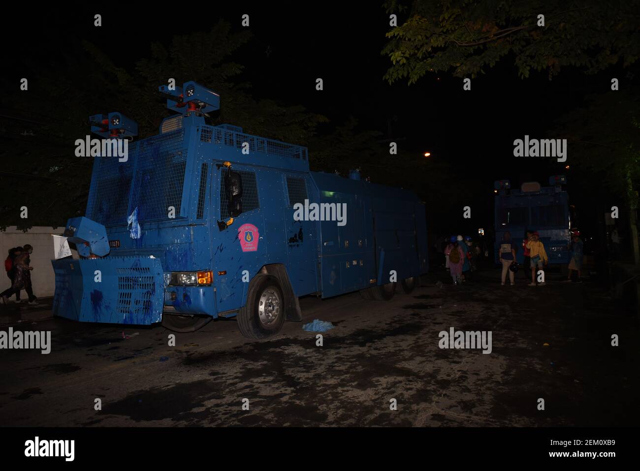 (11/17/2020) Riot police car Used to shoot water at protesters Near the ...